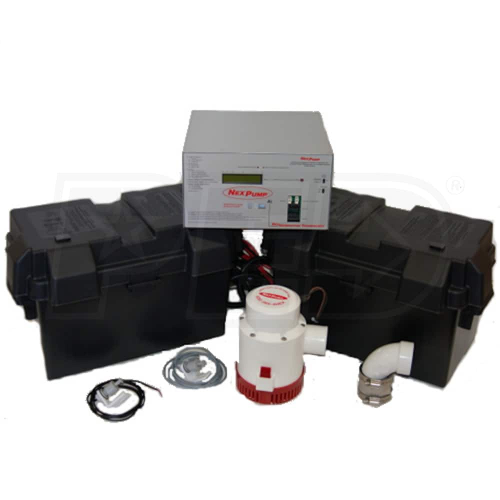 NexPump AI2800NAN ® AI Battery Backup Sump Pump 1980 GPH @ 10'