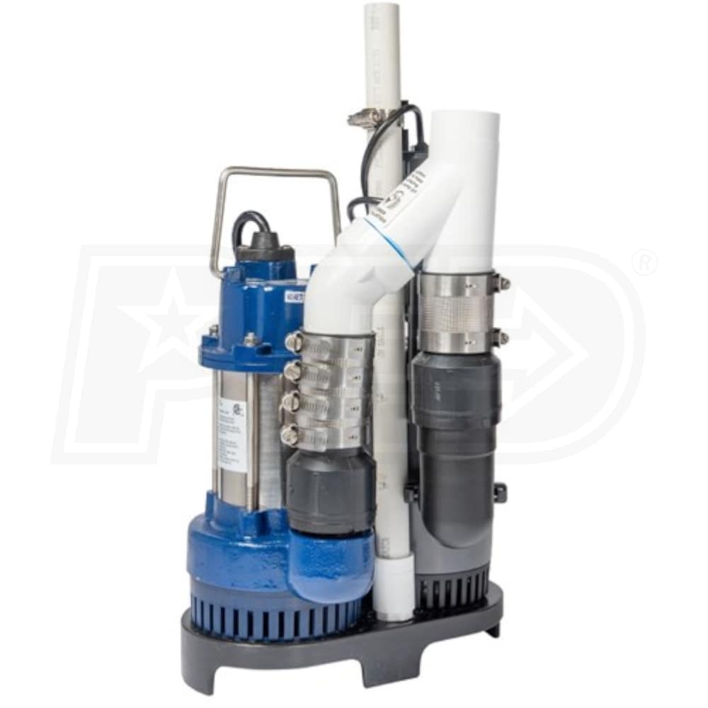 Pro Series PS-C33 - 1/3 HP Combination Primary & Backup Sump Pump System